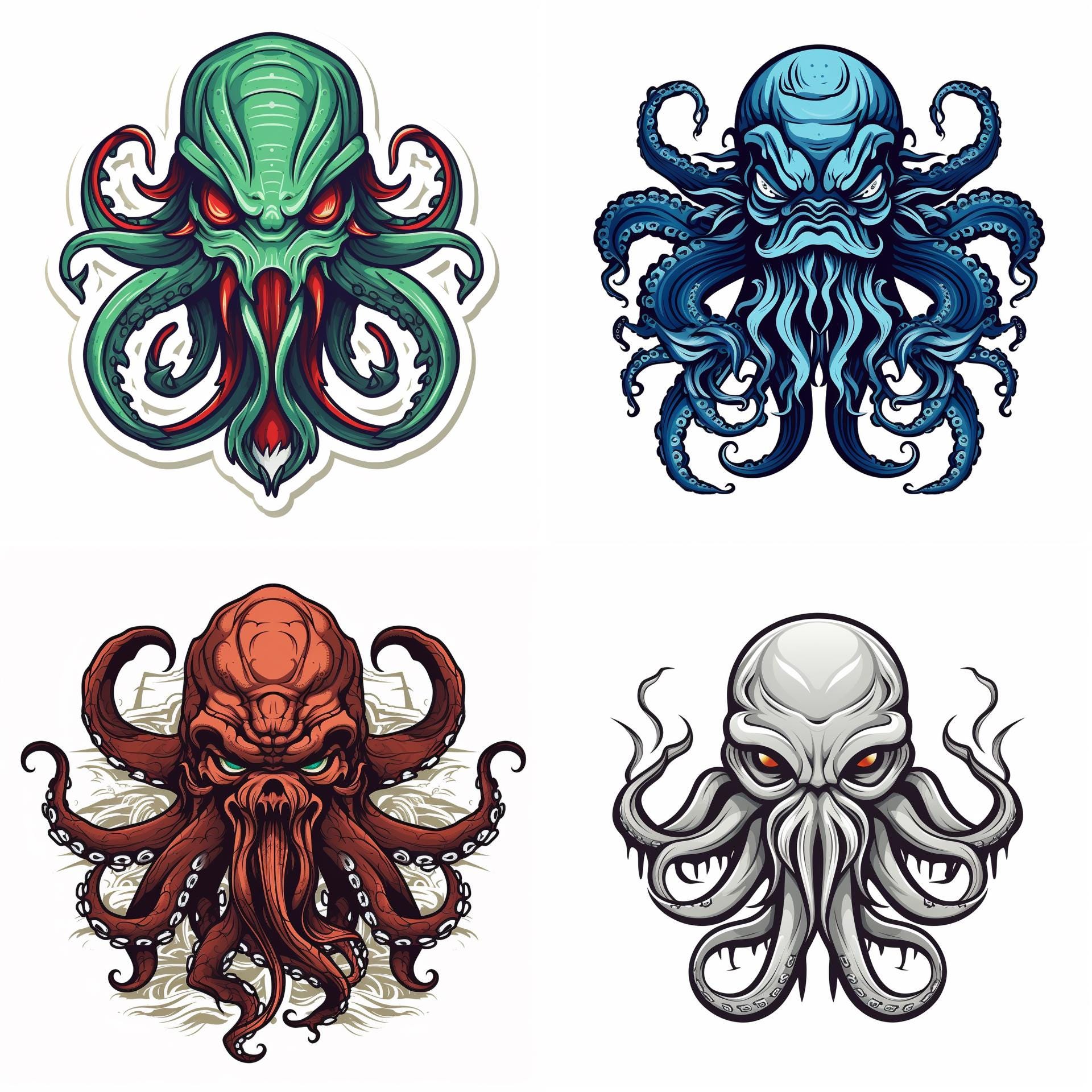 45 Cthulhu Clipart Images Kraken PNG Sticker Cthulhu Design Kraken ...