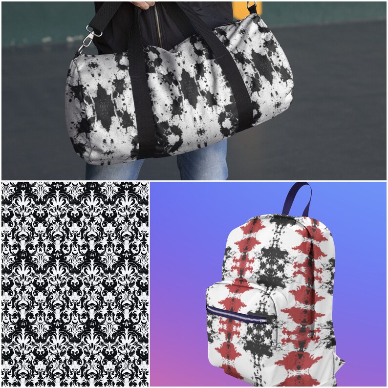 24 Rorschach Patterns Seamless Rorschach Patterns Abstract Repeatable ...