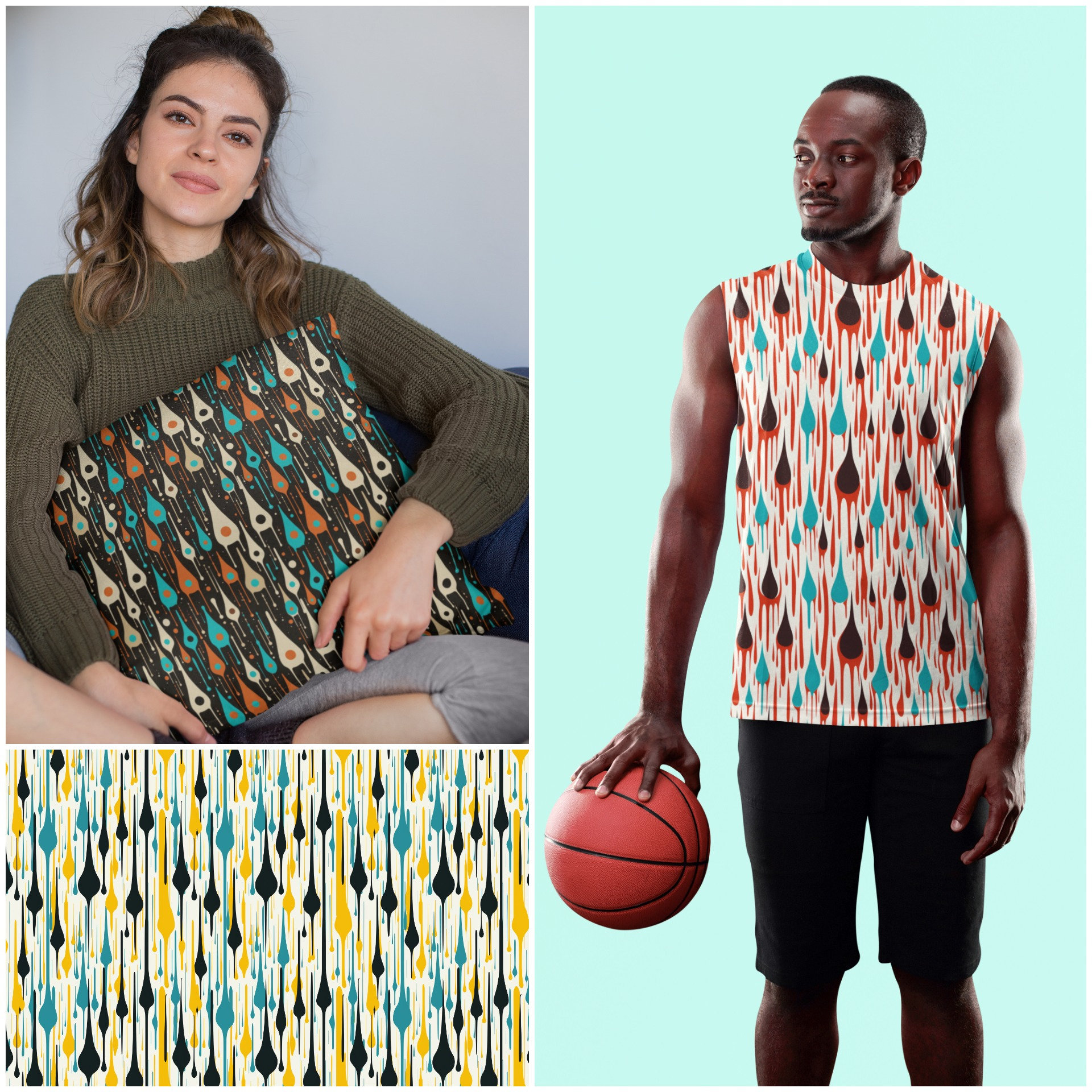 20 Drip Patterns Seamless Drips Patterns Repeatable Drop Pattern Drops ...