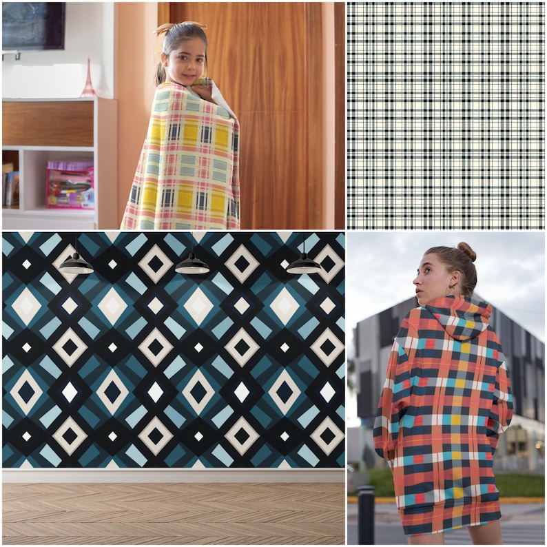 30 Plaid Patterns Plaid Seamless Pattern Stripe Repeatable Checkered ...