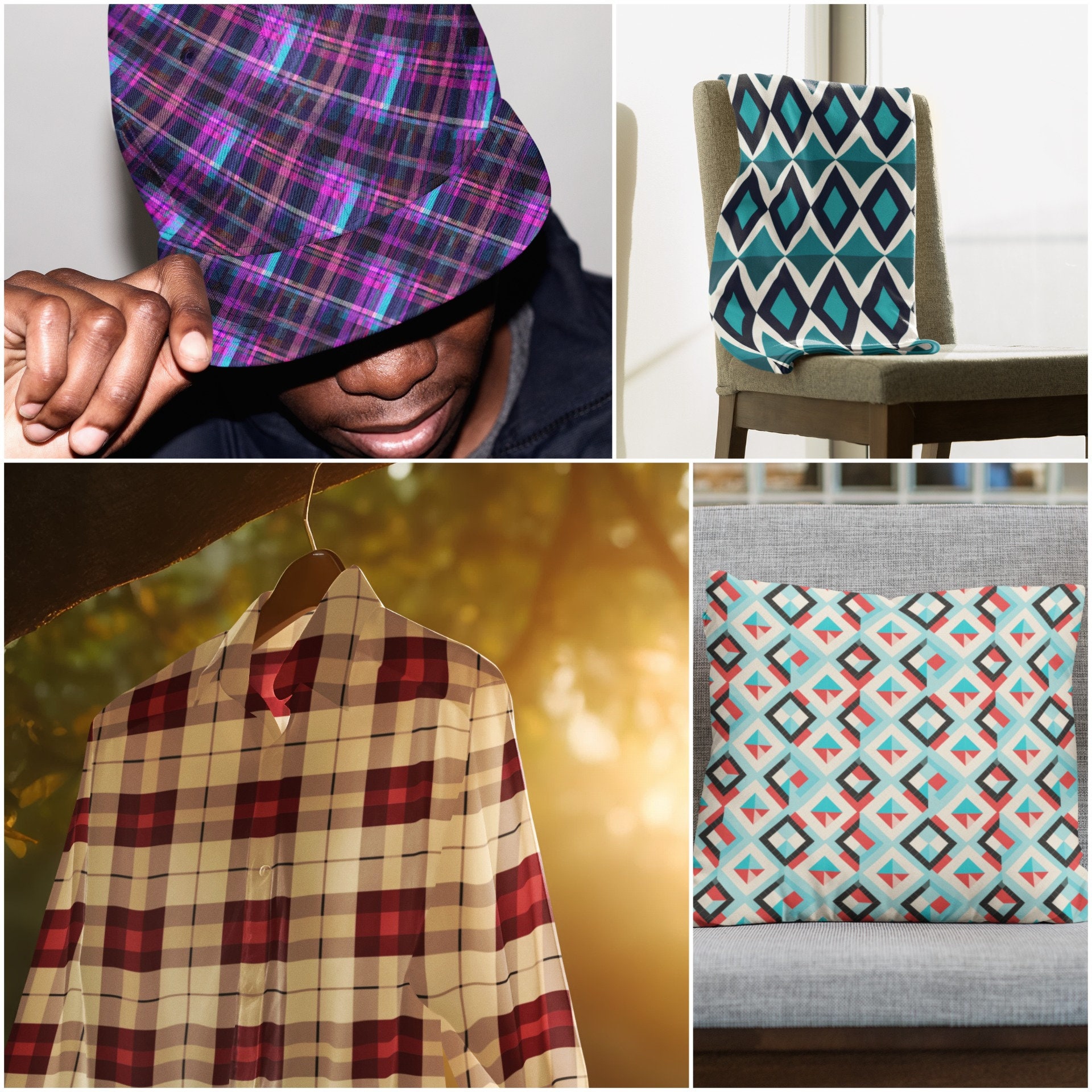 30 Plaid Patterns Plaid Seamless Pattern Stripe Repeatable Checkered ...