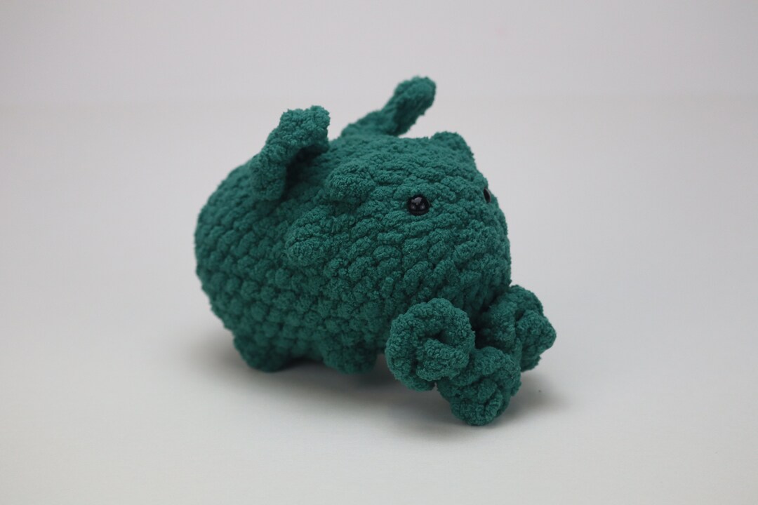 Crochet Cth'ulhu Loaf, Fat Cthulhu, Plush Creature, Chonky, Chunky ...