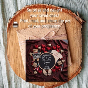 Valentines Day IVF Pregnancy Announcement Digital Valentine's Day IUI ...