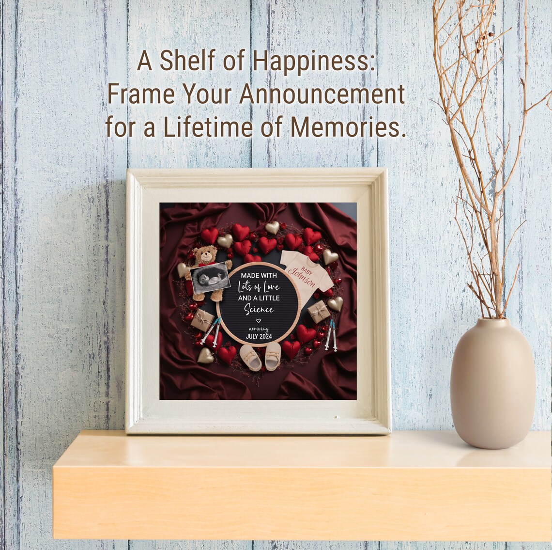 Valentines Day IVF Pregnancy Announcement Digital Valentine's Day IUI ...