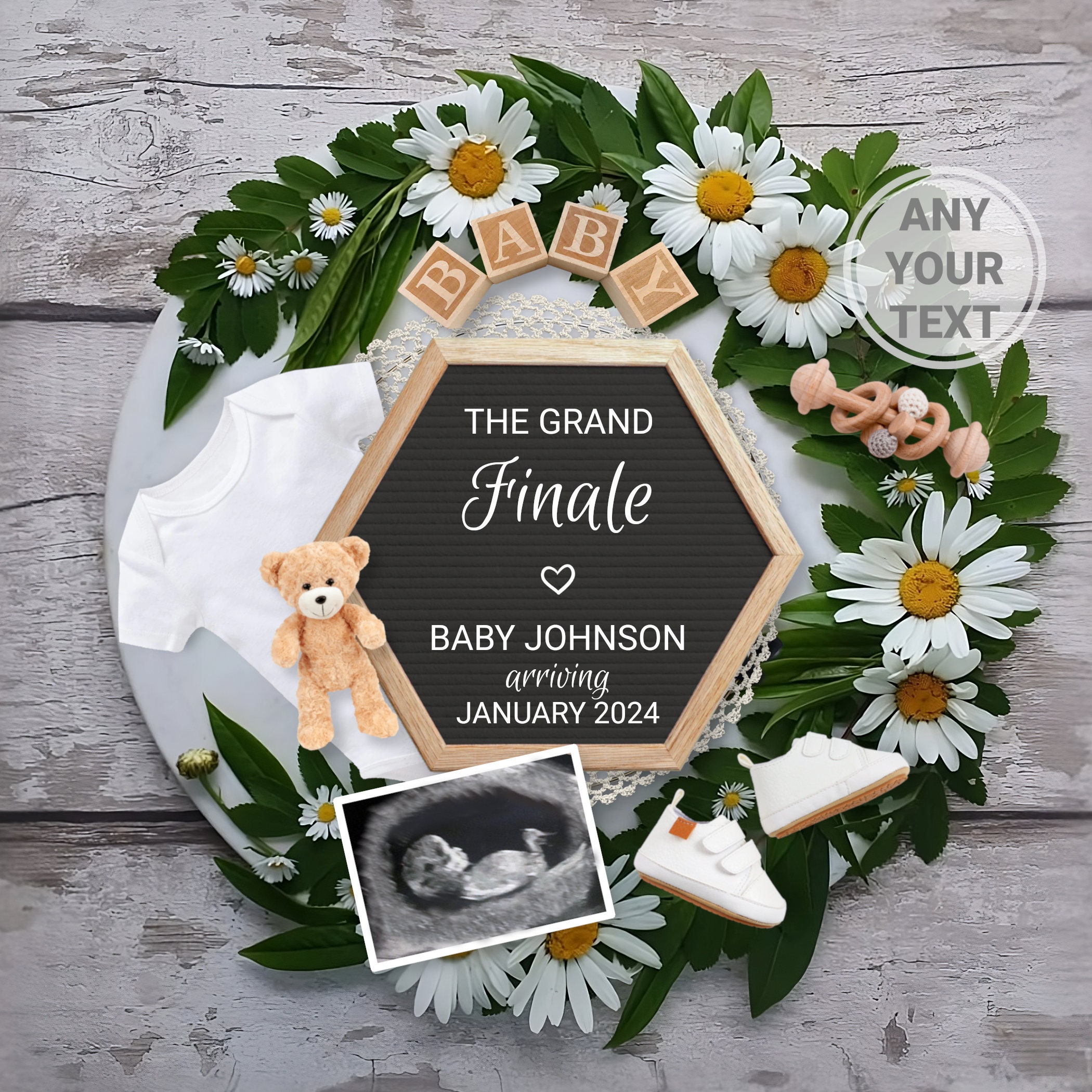 Last Baby Digital Pregnancy Announcement Grand Finale Baby - Etsy