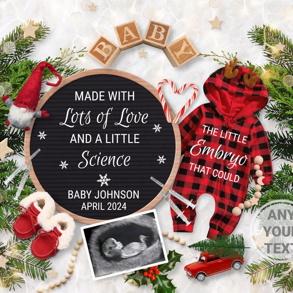 Christmas Pregnancy Announcement - Etsy
