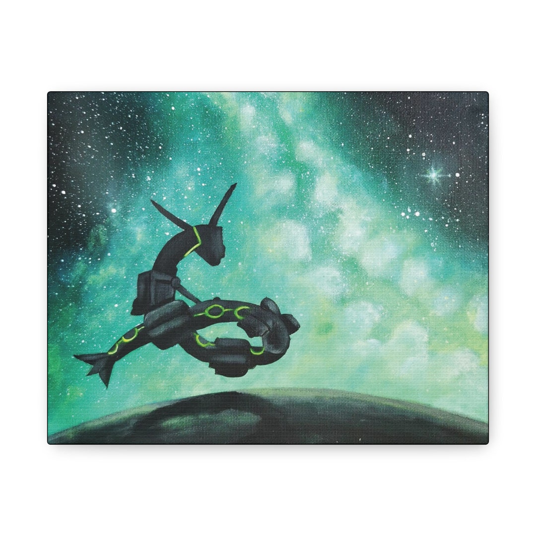 Ancient of the Skies: Rayquaza Canvas Art - Etsy