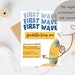 First Wave Invitation Summer First Birthday Party Surfer Birthday Party ...