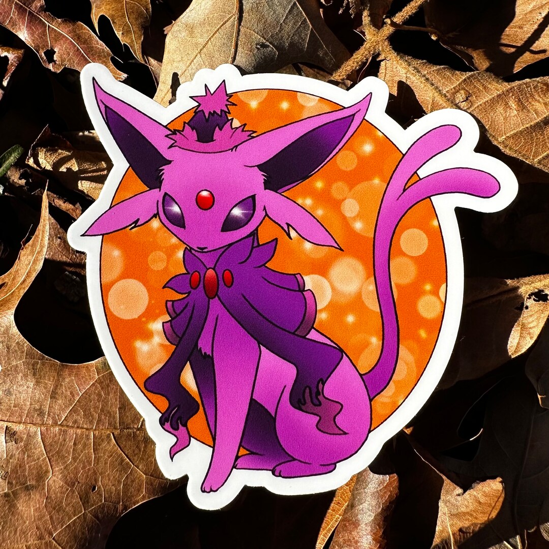 Halloween Spooky Costume Espeon Mismagius Eeveelution Matte Sticker ...