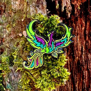 Set of 5 Fiery Phoenix Metal Enamel Lapel Pins - Etsy