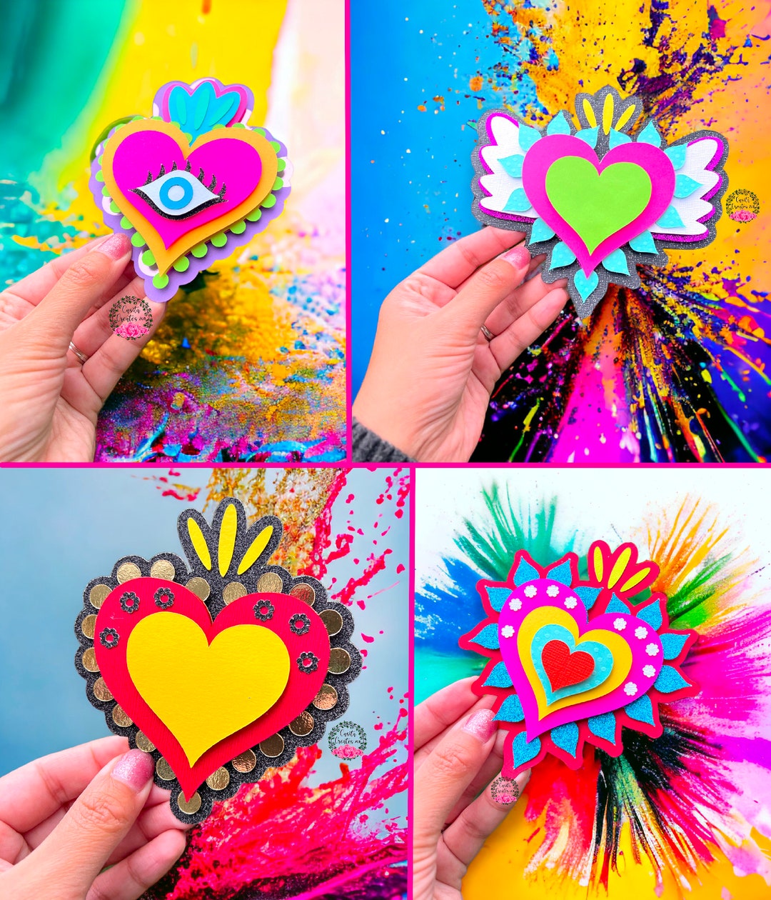 Milagro Corazon SVG, Sacred Heart SVG, Day of the Dead, Día De Los ...