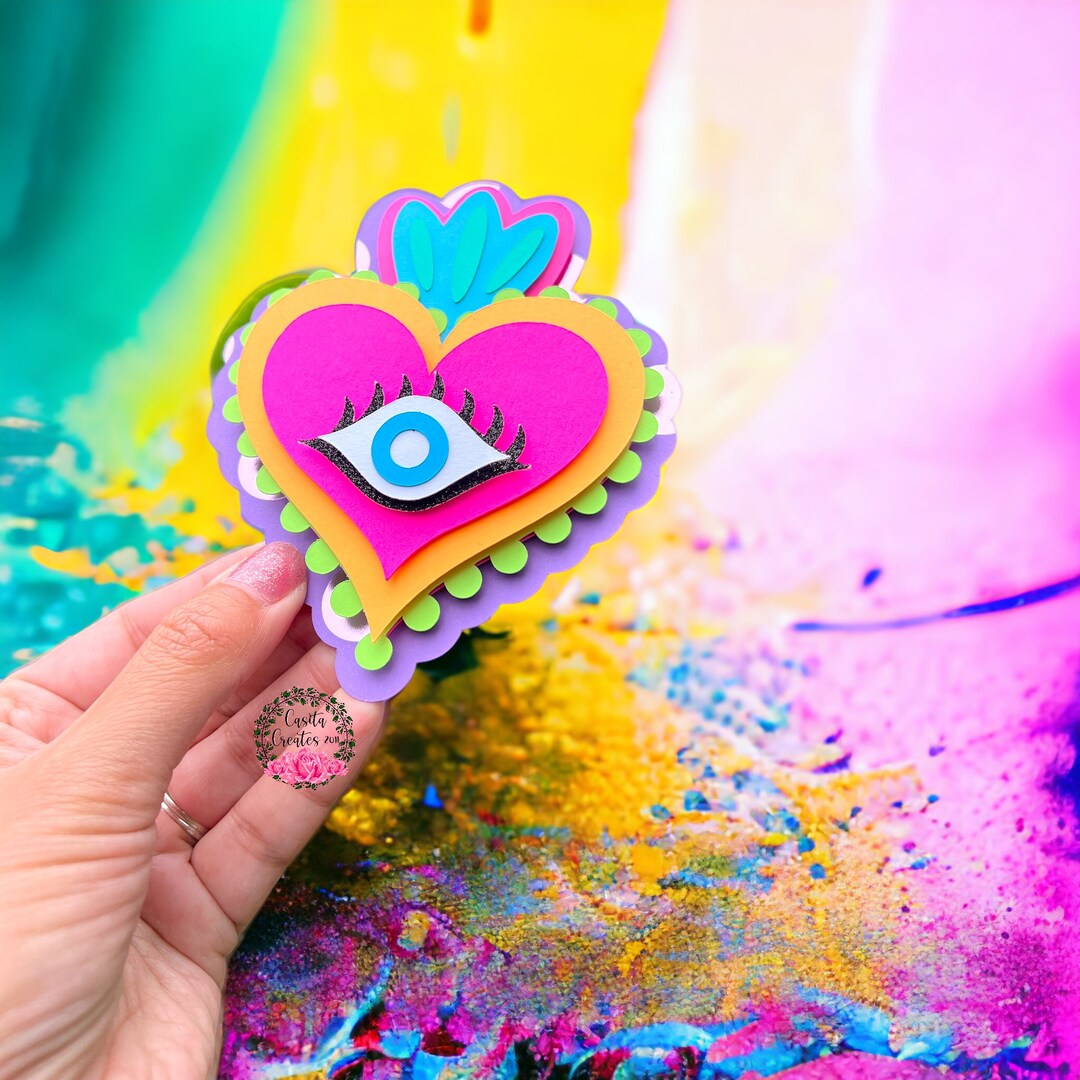 Milagro Corazon SVG, Sacred Heart SVG, Día De Los Muertos, Day of the ...