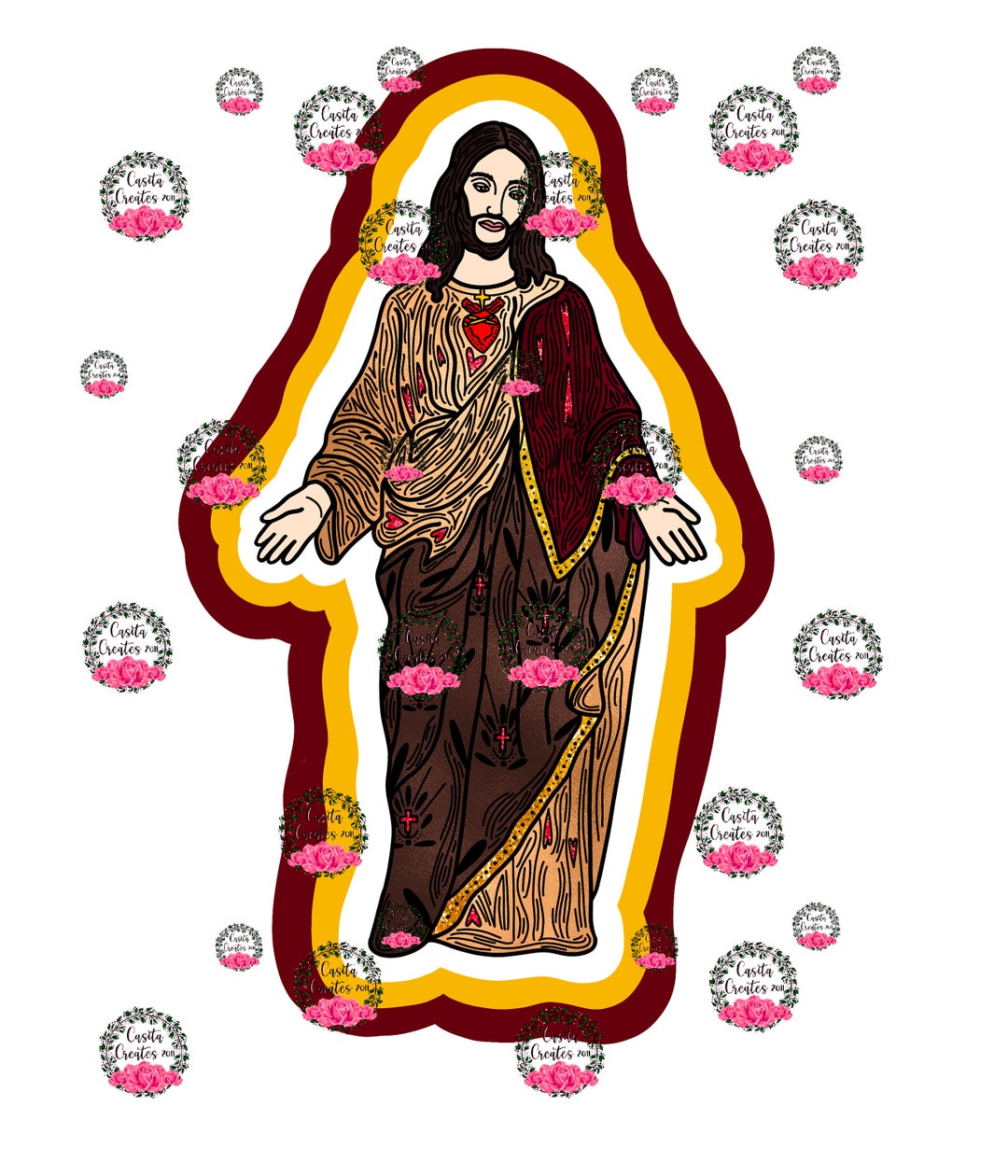 Sagrado Corazon, Santo PNG, Sagrado Corazon PNG, Saint Png, Santo ...
