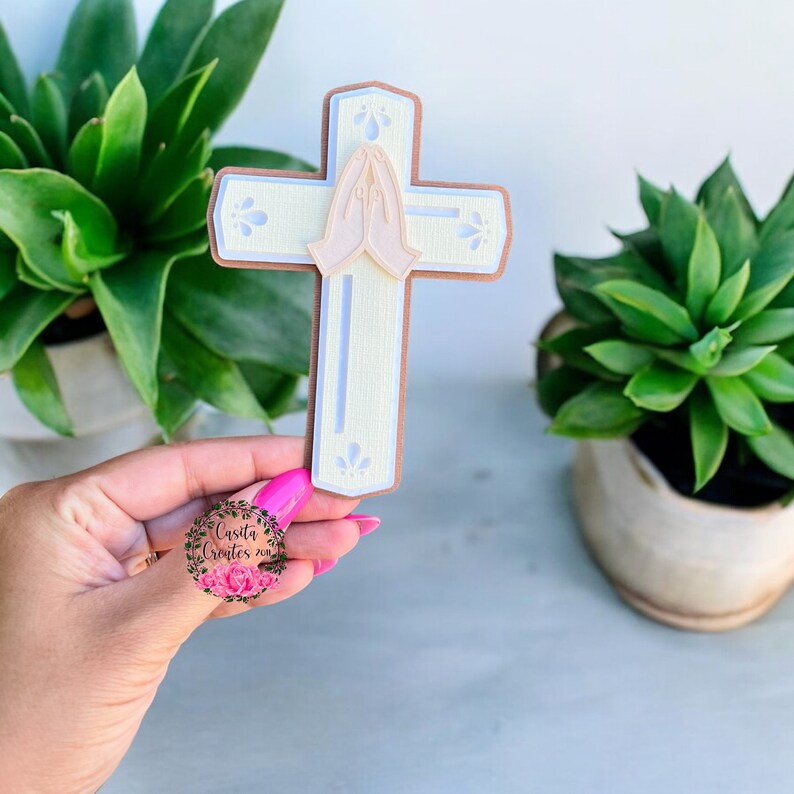 Cruz, Cross, Praying Hands Cross, Cruz De Manos En Oración, Bautizo ...