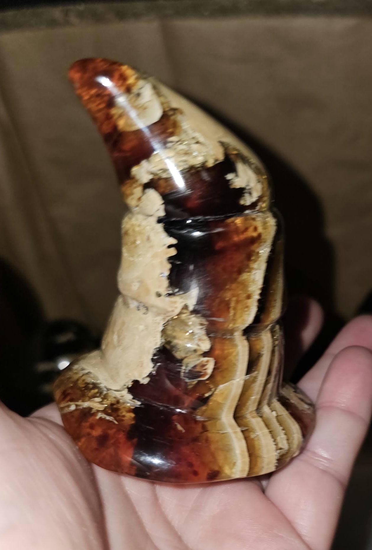 Sumatran Blue Amber Witch Hat Carving, Rare Crystal Specimen - Etsy