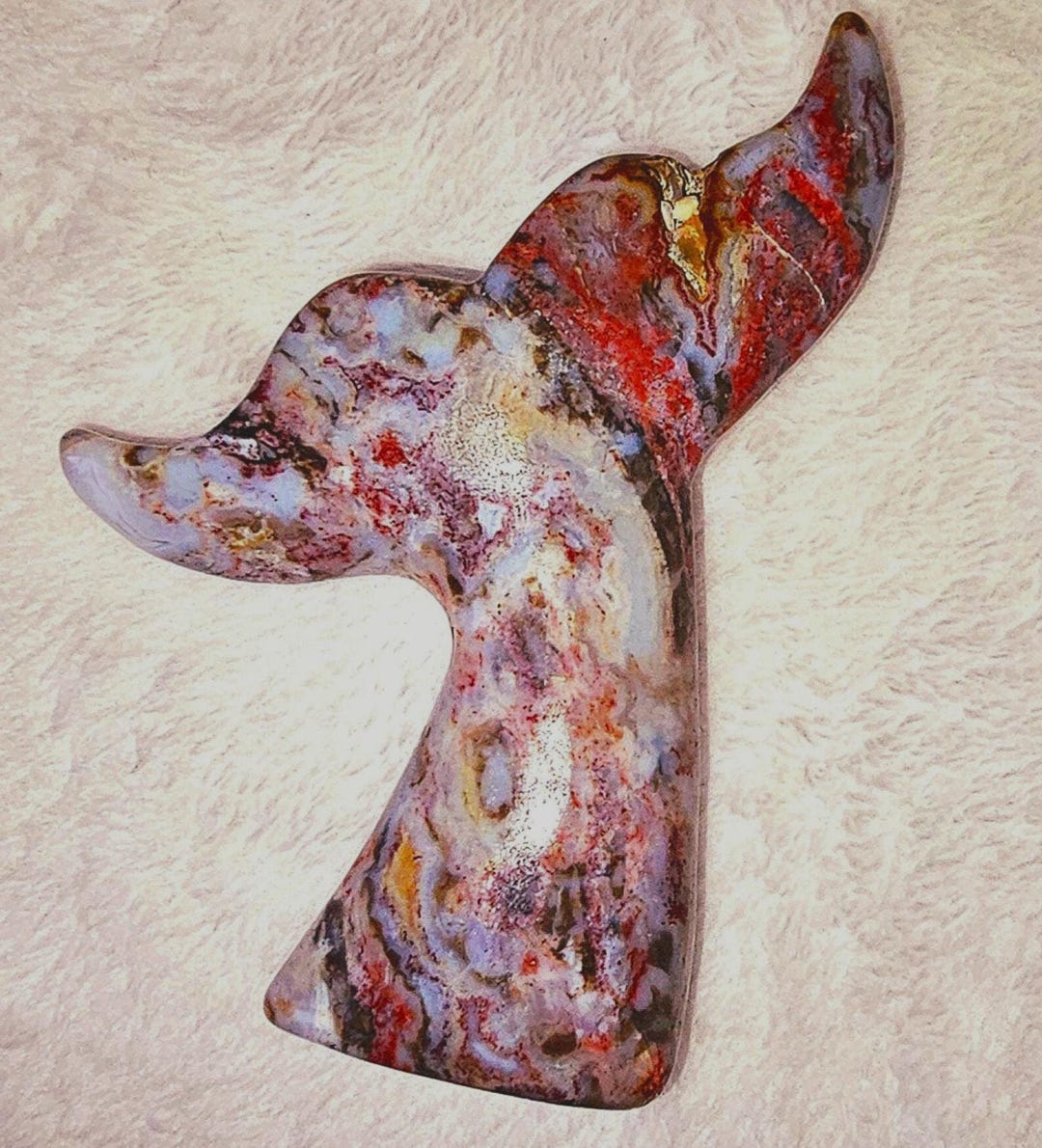 Mermaid Tail of Mexican Crazy Lace Agate - Etsy