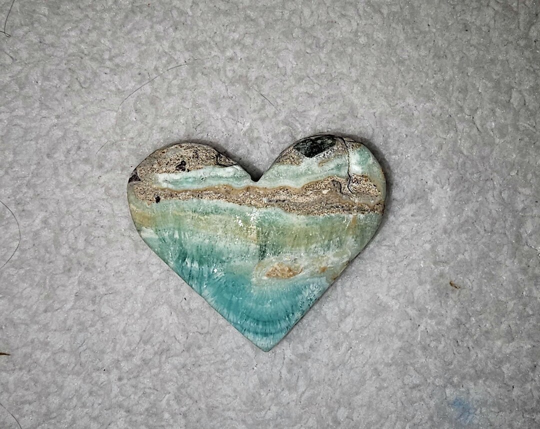 Hemimorphite Carved Heart. Love Symbol Sculpture. - Etsy