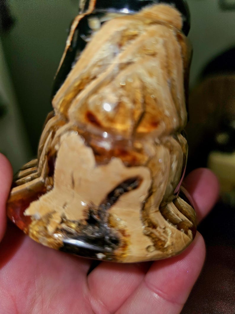 Sumatran Blue Amber Witch Hat Carving, Rare Crystal Specimen - Etsy