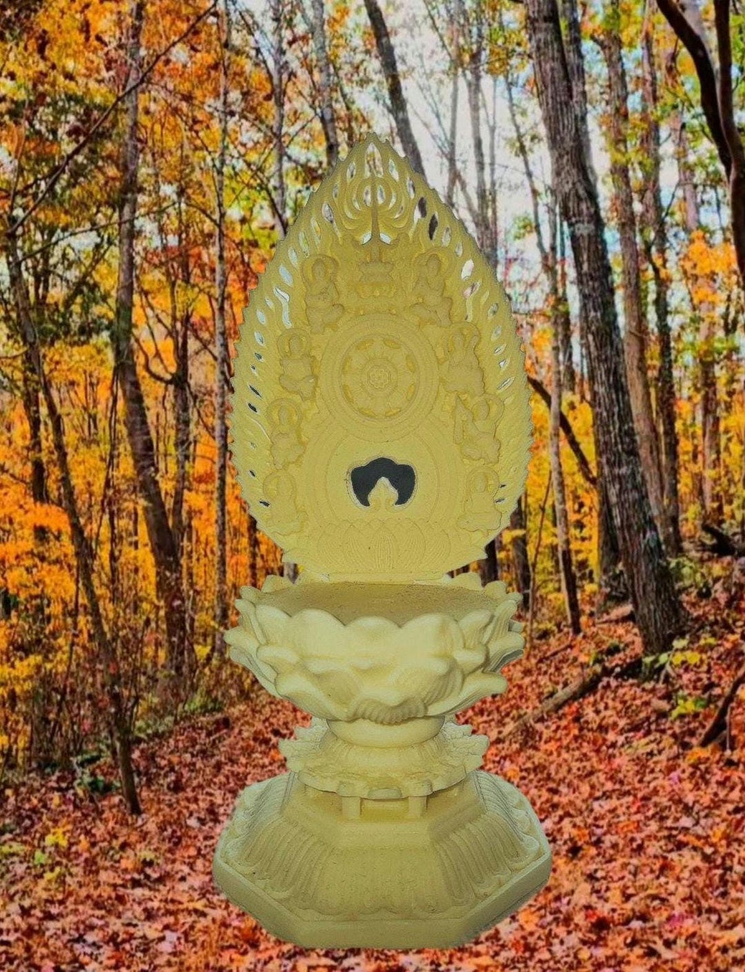 Carved Ivory Tagua Nut Platform for Statue. Carved Lotus Stand. - Etsy