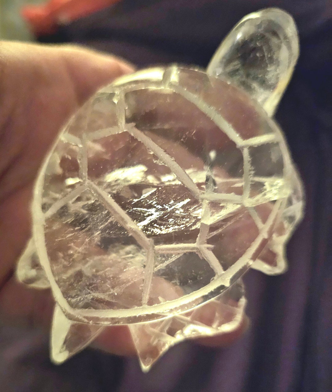 Clear Quartz Hand Carved Sea Turtle. Simple,classic Sculptural Design ...