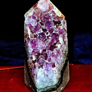 Freeform Amethyst Cluster in Matrix. Standing Crystalline Sculpture. - Etsy