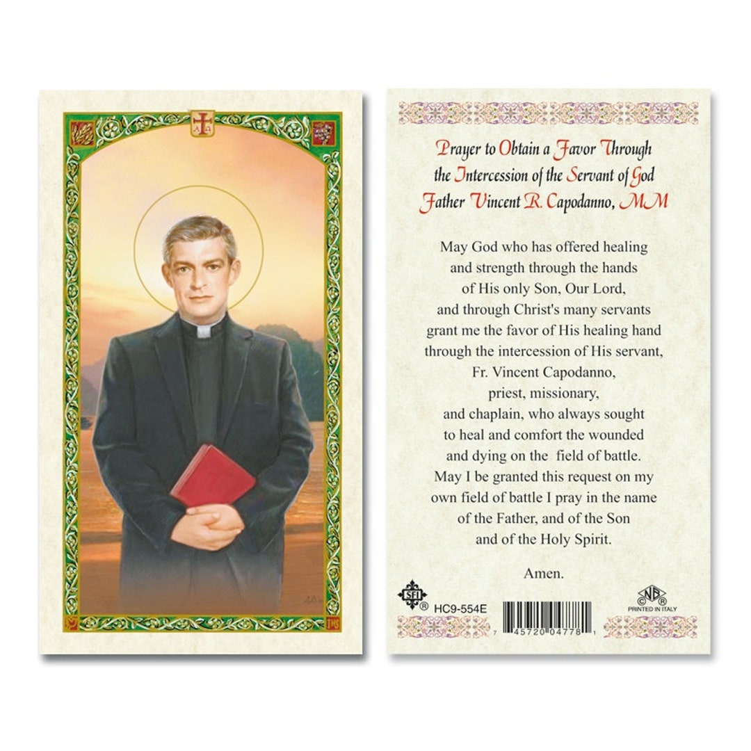 Father Vincent Capodanno Prayer Card - Etsy
