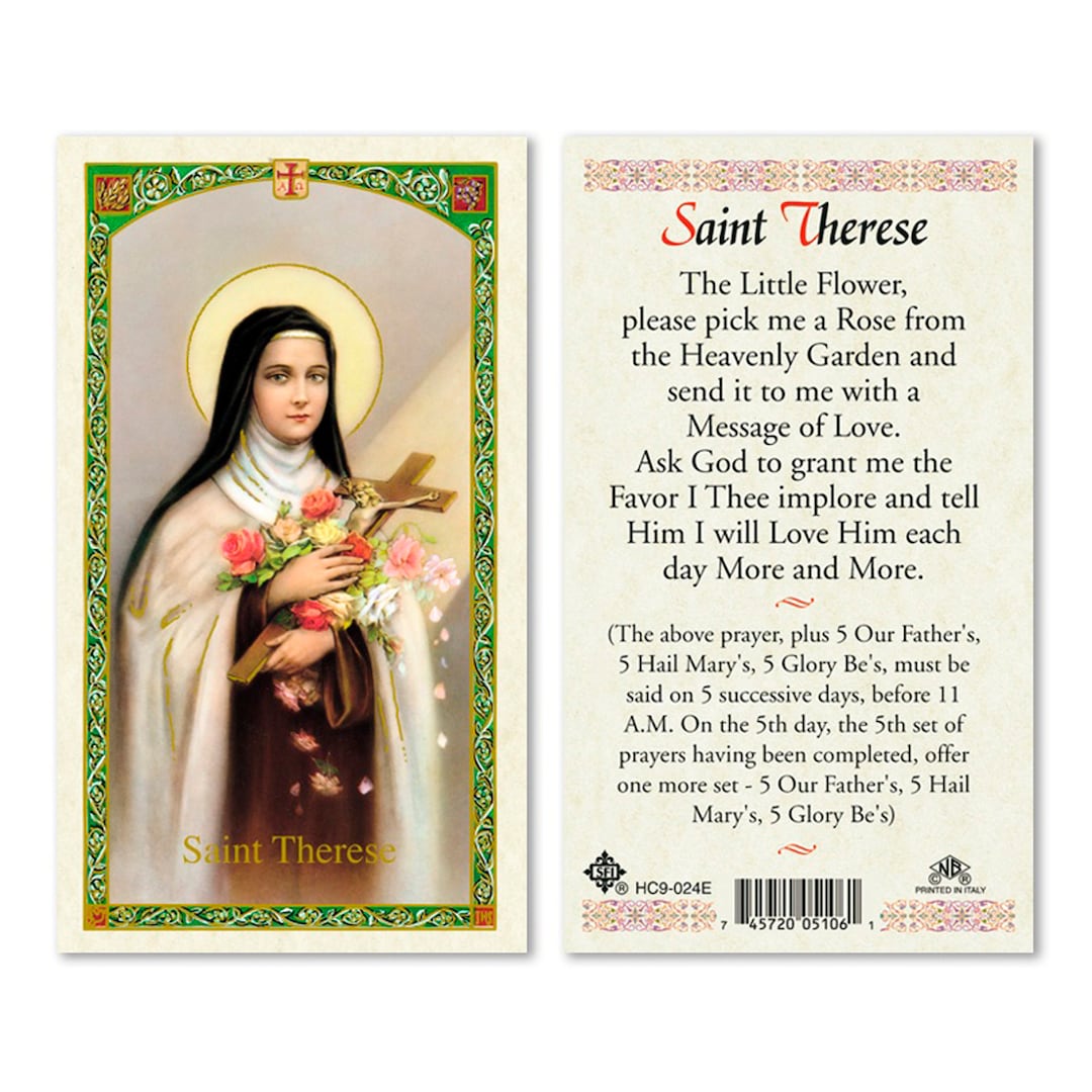 St. Therese the Little Flower/ Oración a Santa Teresita - Etsy