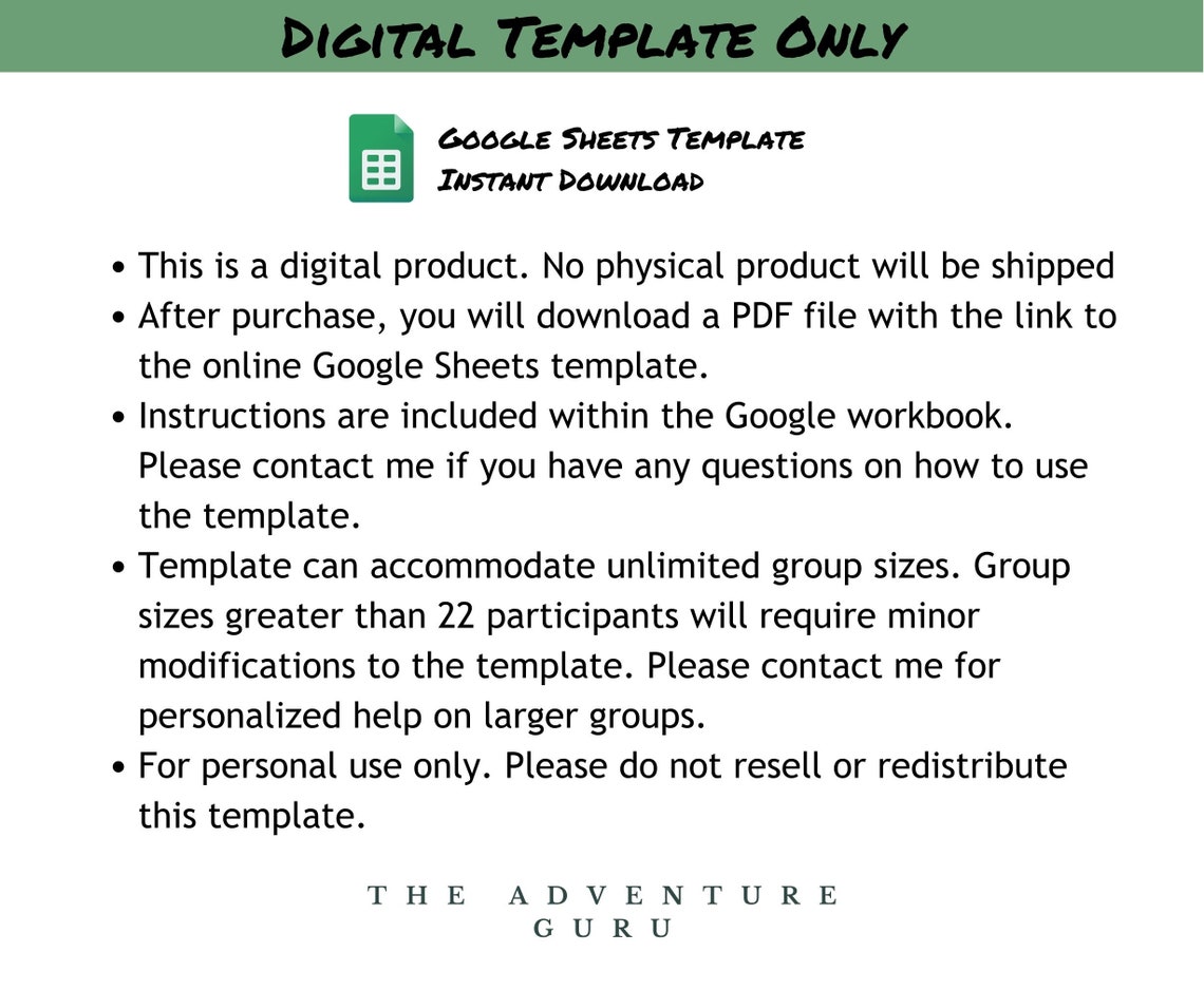 Group Travel Expense Tracker Splitter | Google Template | Instant ...