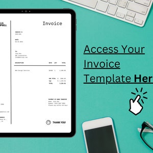 Minimalistic Fun Invoice Template - Etsy