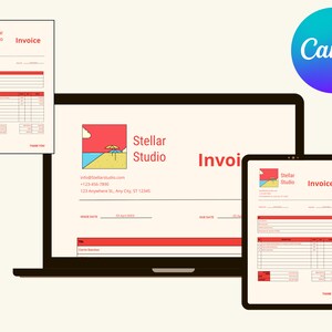 Detailed Creative & Customizable Invoice Template for Illustrators ...