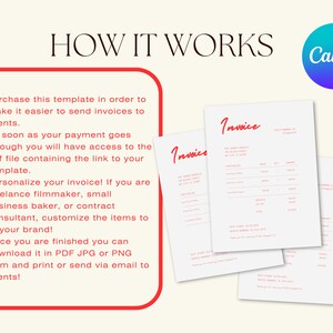 Modern Art Deco Freelancer Billing Invoice Template - Etsy