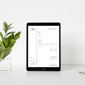 Minimalistic Fun Invoice Template - Etsy