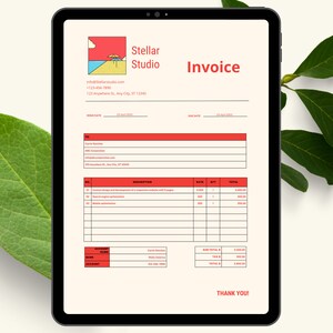Detailed Creative & Customizable Invoice Template for Illustrators ...