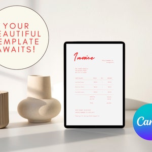 Modern Art Deco Freelancer Billing Invoice Template - Etsy