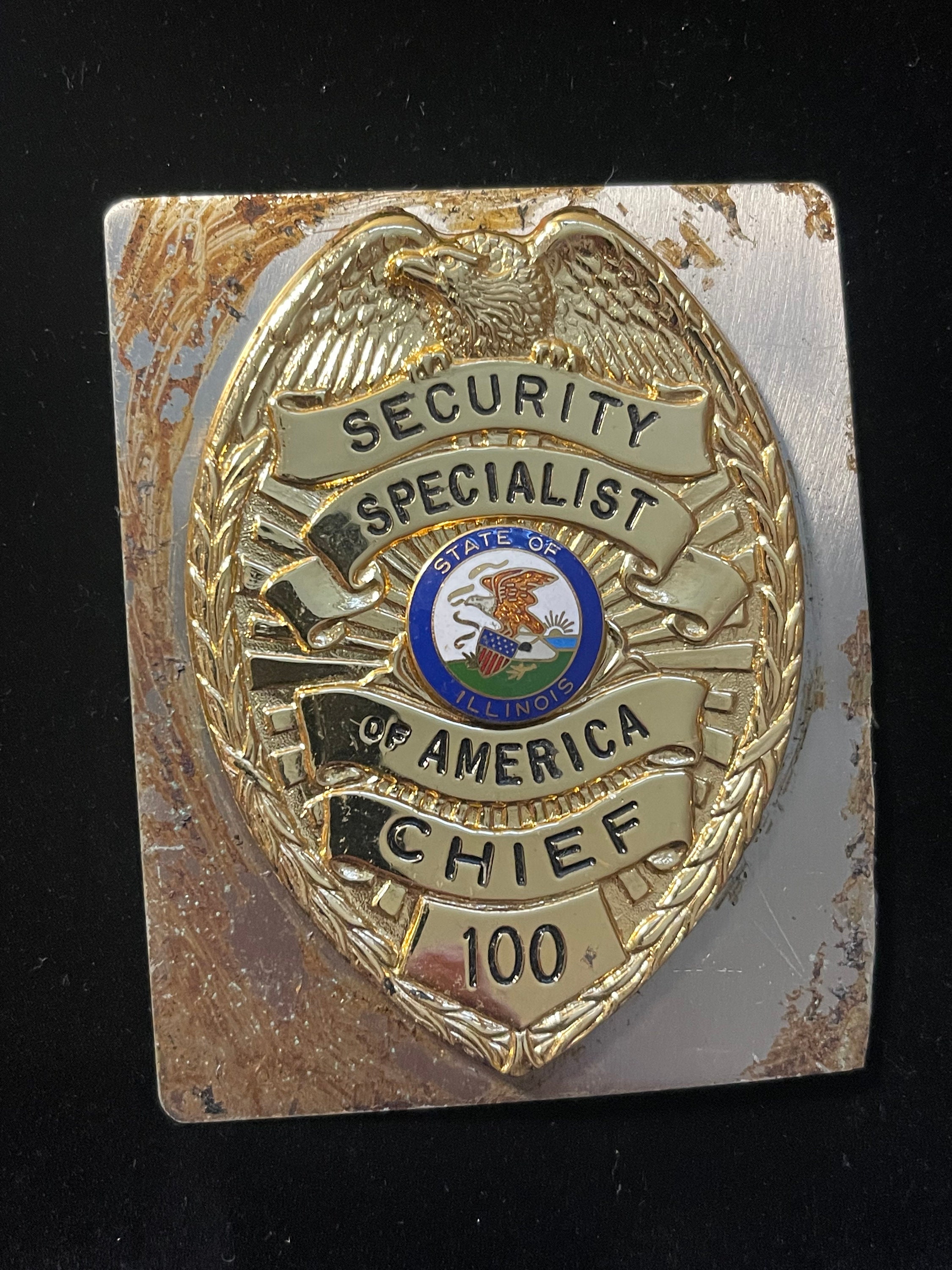 Special Security Chiefs Badge State of Illinois - Etsy