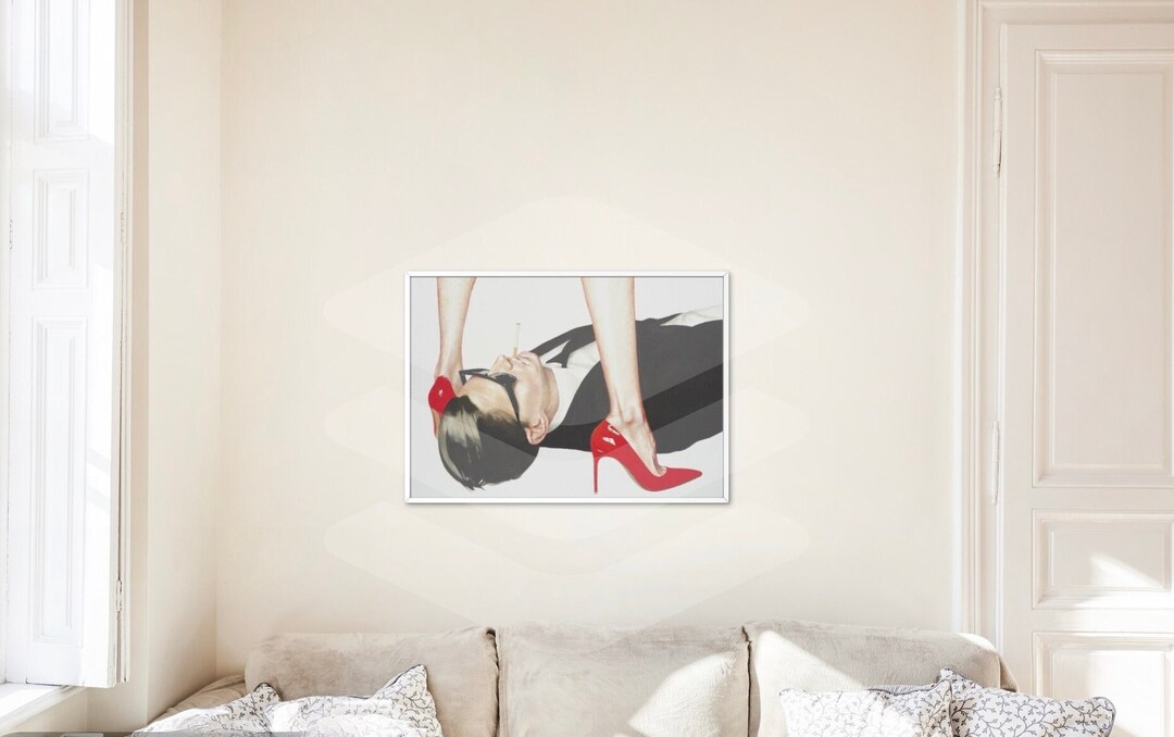 Ruby Red Heels, Trendy Retro Wall Art, Vintage - Etsy
