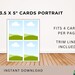 Printing Template 3.5 X 5inch Portrait Print and Cut Canva Multi Page ...
