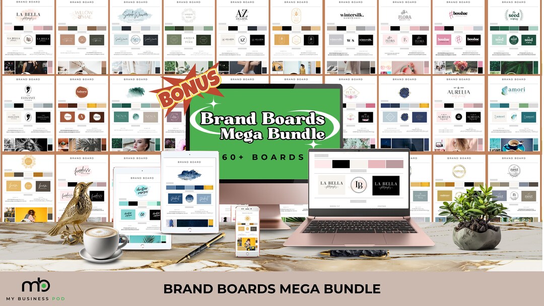 Branding Boards Mega Bundle, Logo Design, Brand Identity, Style ...