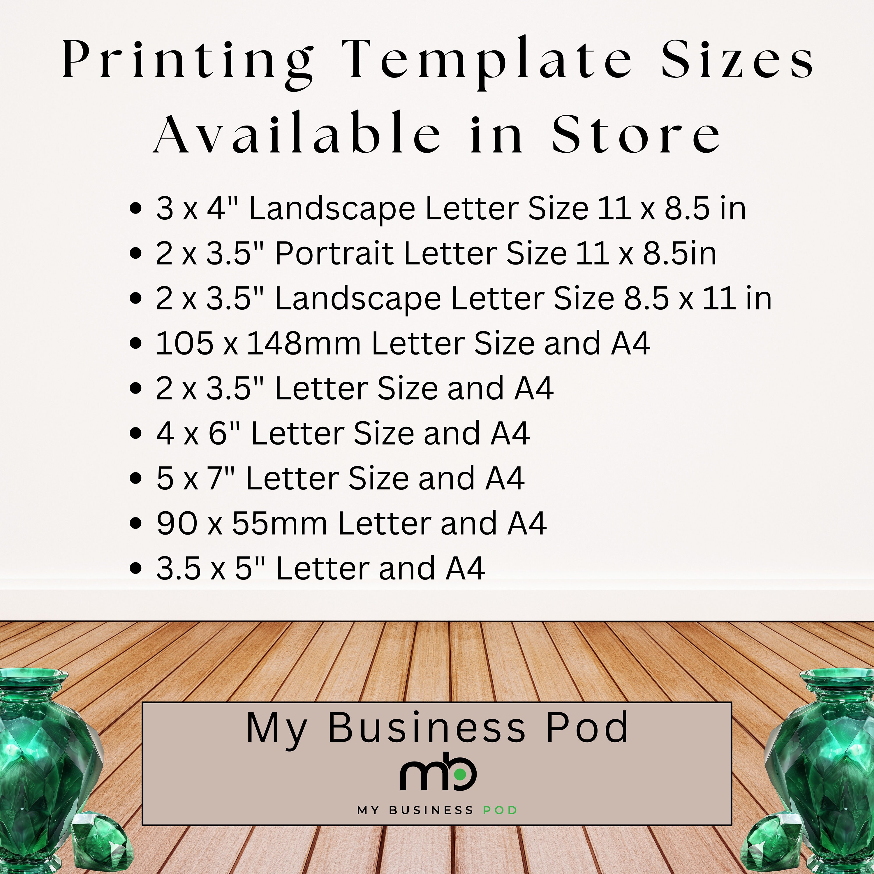 Printing Template 5 X 7 Inch Print and Cut Canva Multi Page Template ...