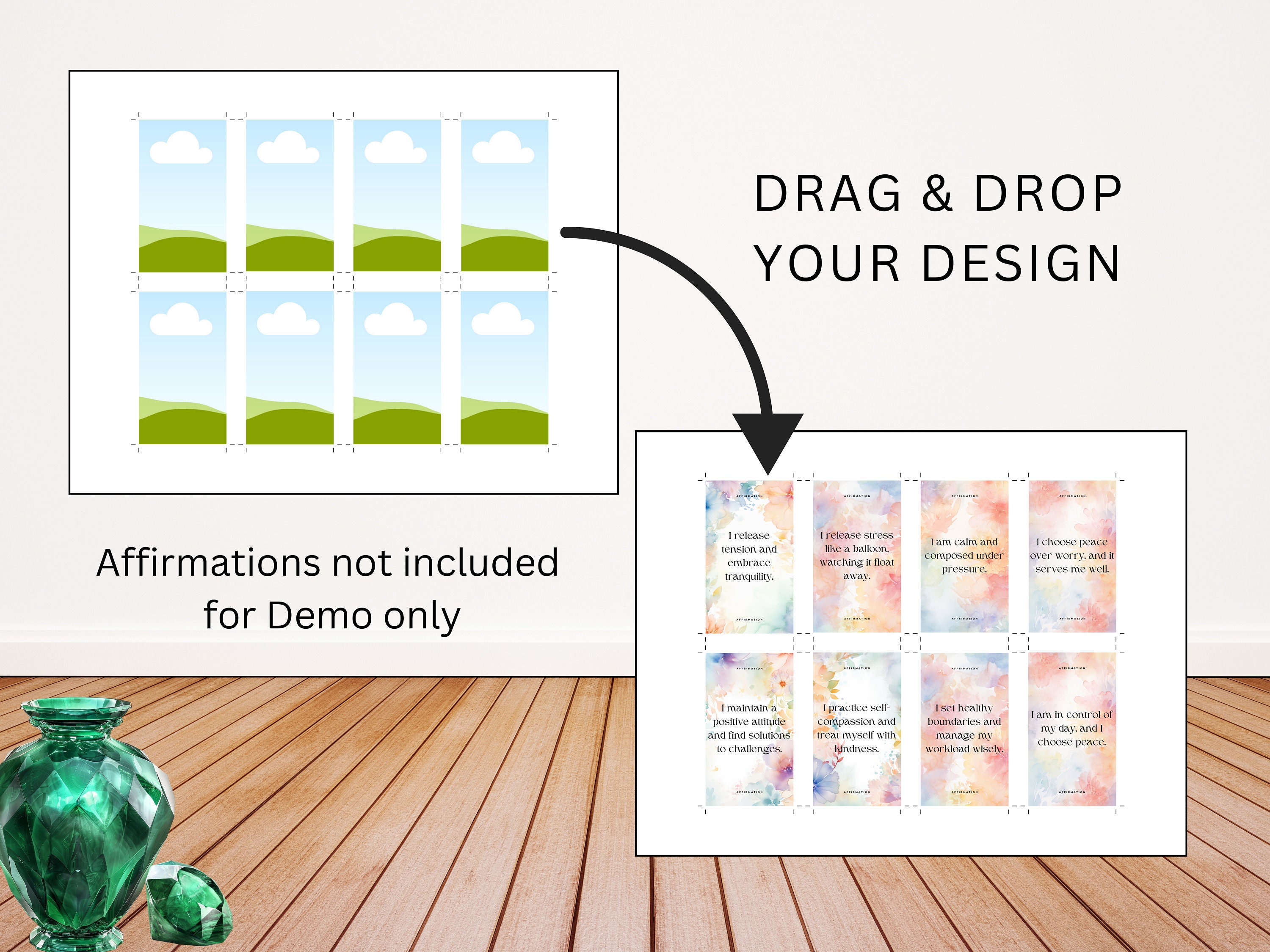 Printing Template 2 X 3.5 Inch Portrait Print and Cut Canva Multi Page ...