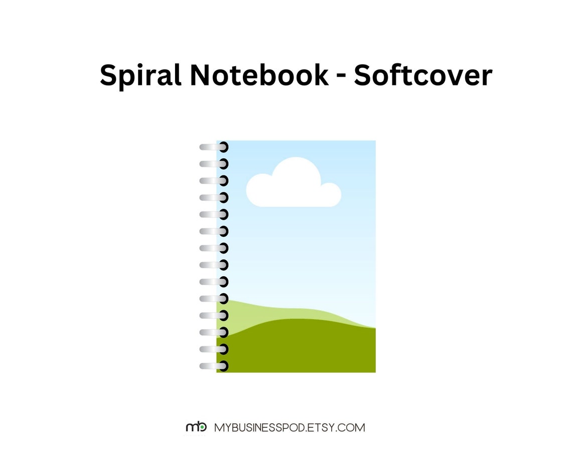 Notebook Template, Spiral Notebook Template, Hardcover Notebook ...