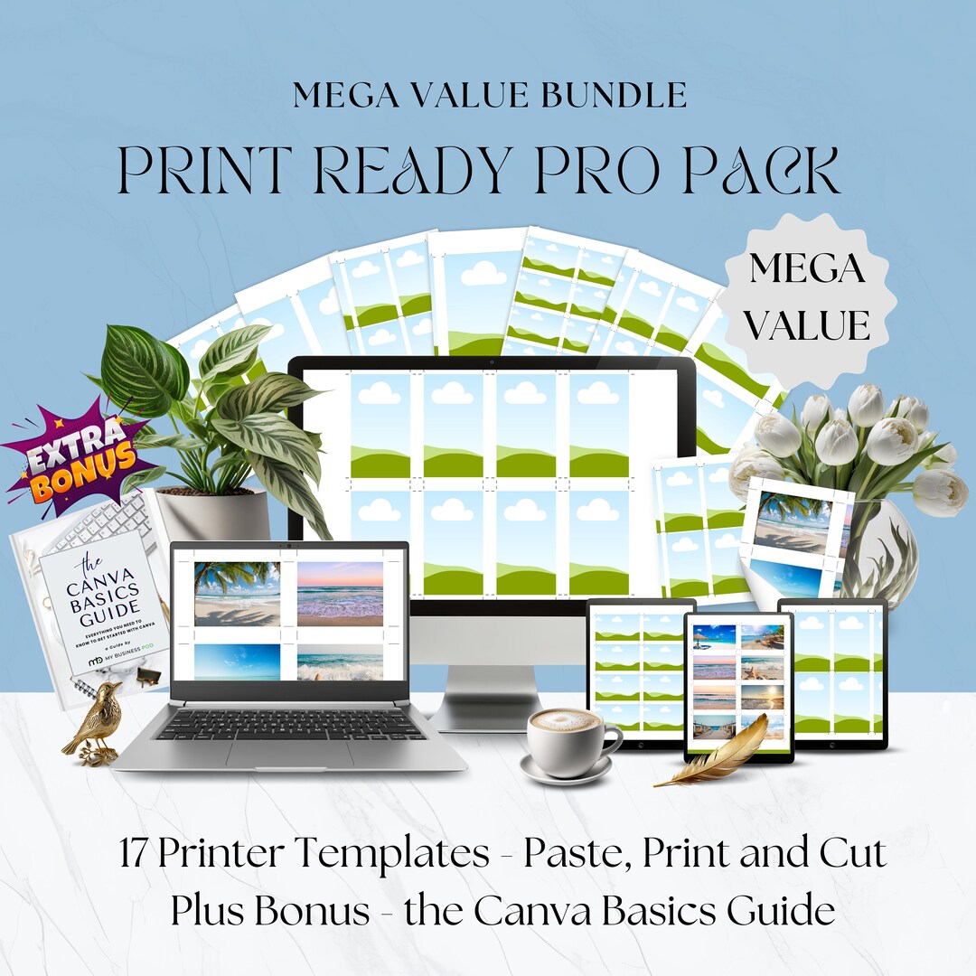 Printing Templates Print Ready Pro Pack Mega Value Bundle Multi Page ...