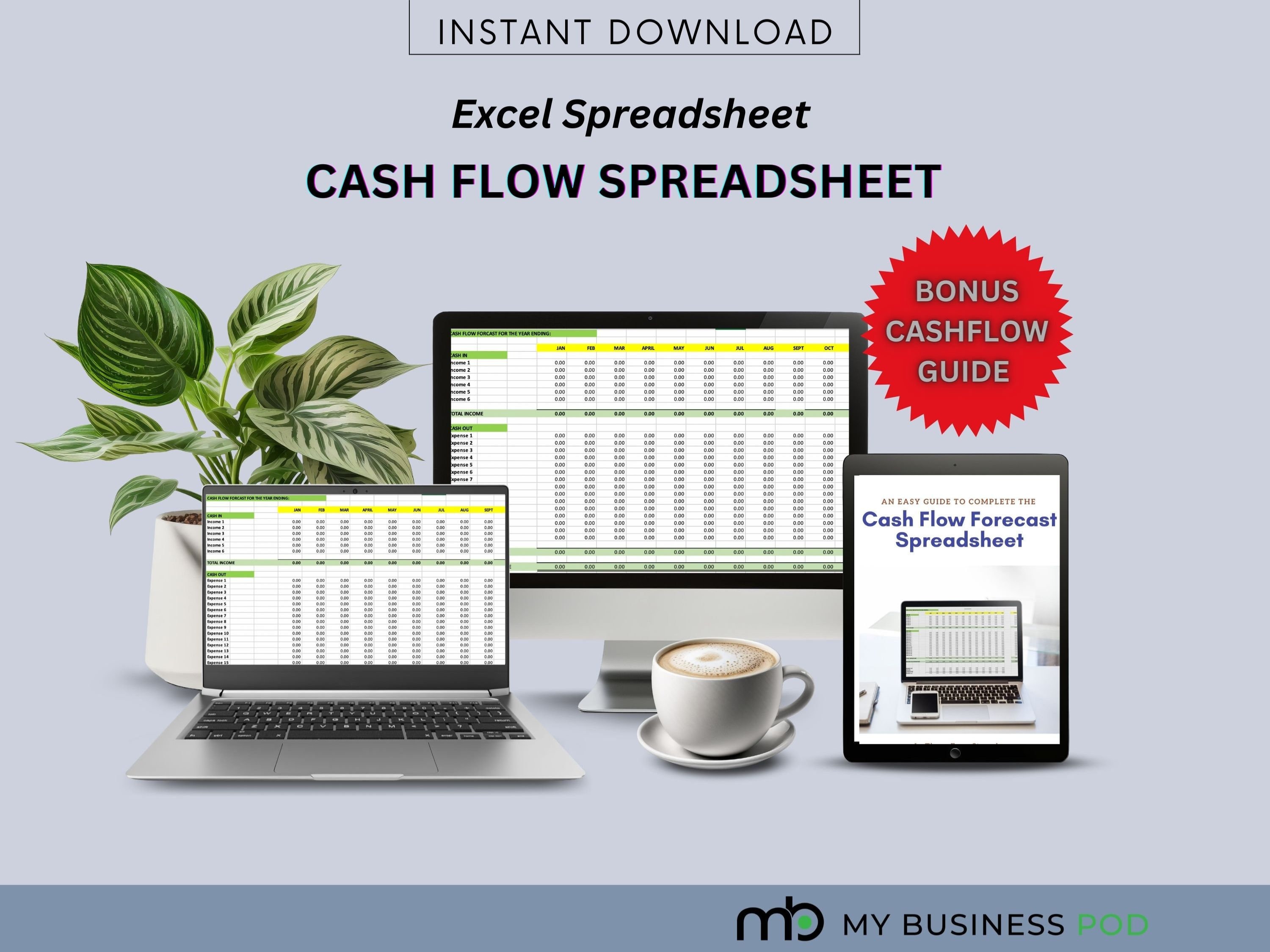 Cash Flow Excel Spreadsheet Template