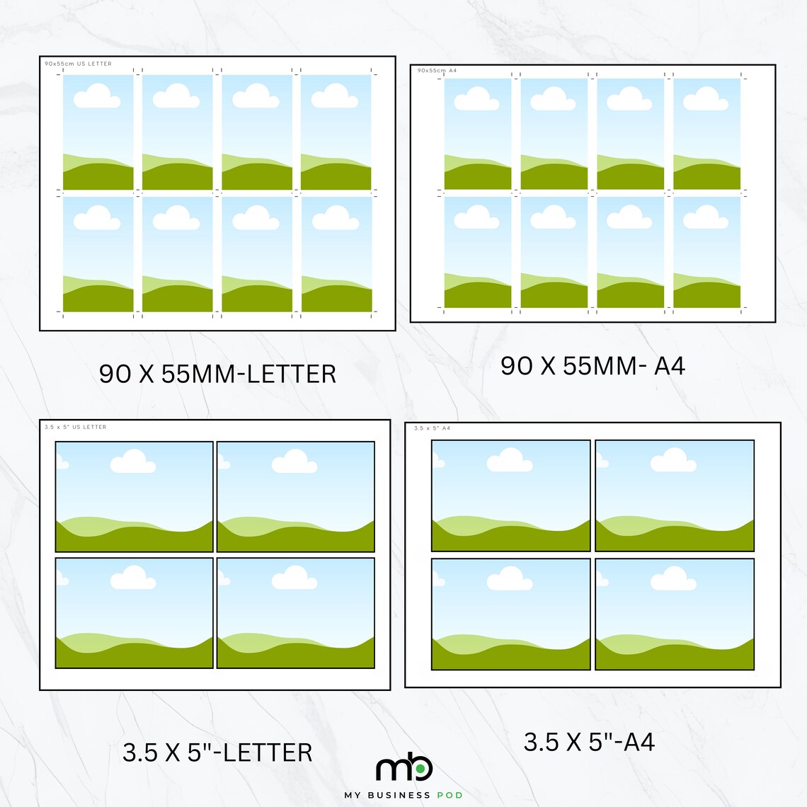 Printing Templates Print Ready Pro Pack Mega Value Bundle Multi Page ...