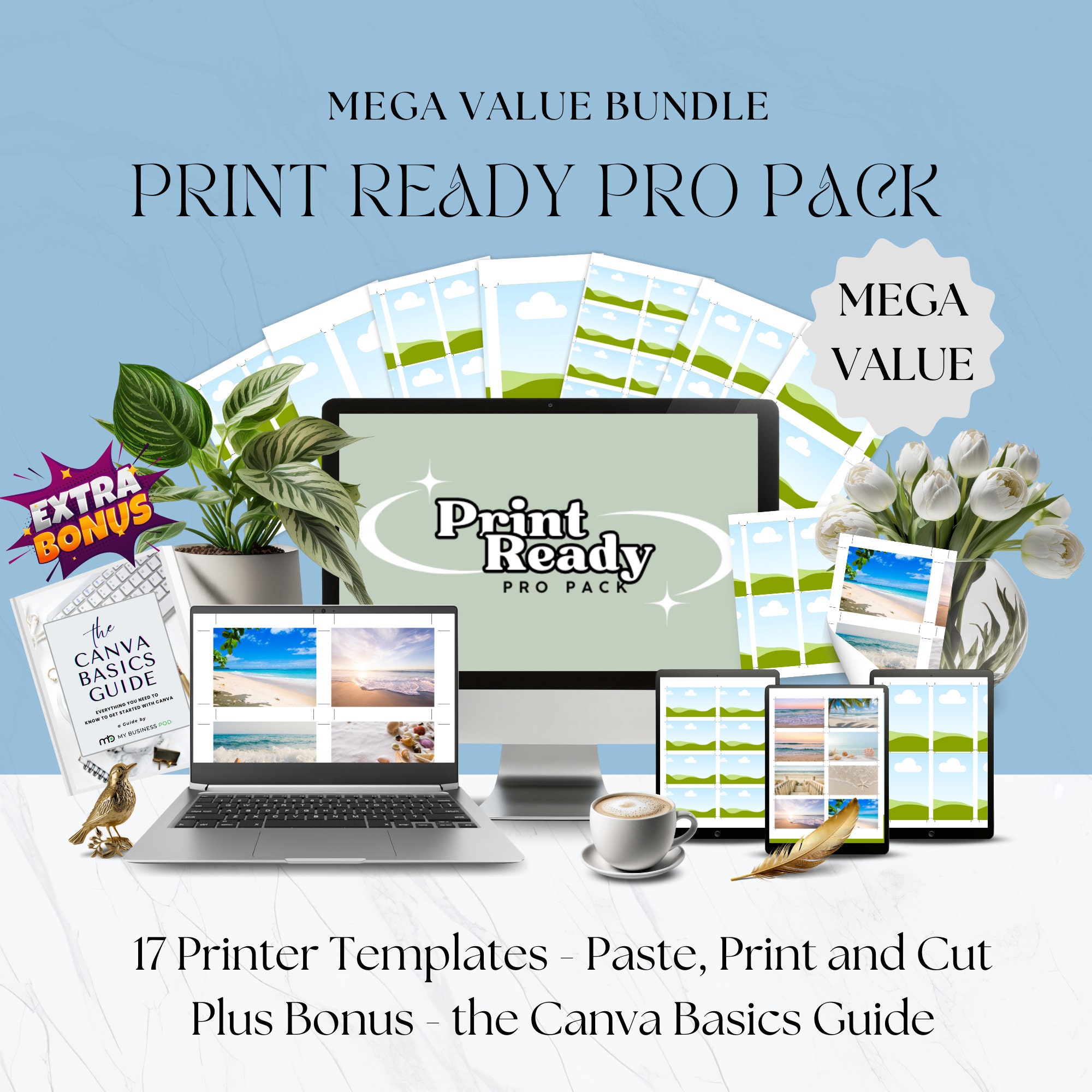 Printing Templates Print Ready Pro Pack Mega Value Bundle Multi Page ...