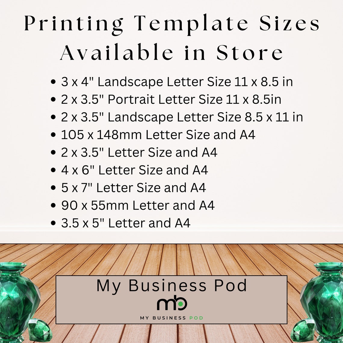 Printing Template 2 X 3.5 Inch Landscape Print and Cut Canva Multi Page ...