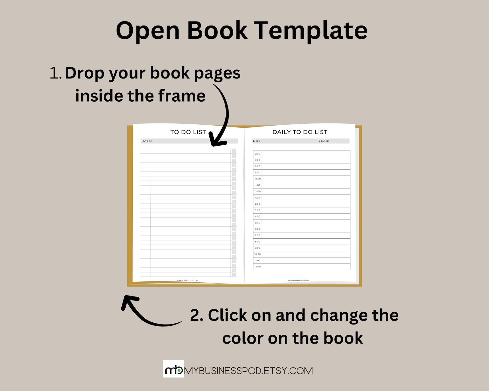 Book Template, Open Book Template, Canva Book and Open Book Template ...