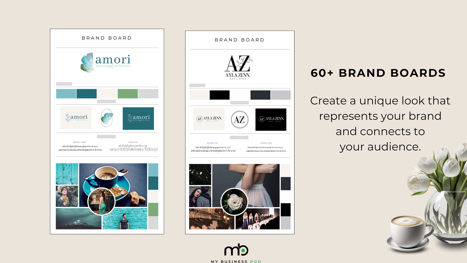 Branding Boards Mega Bundle, Logo Design, Brand Identity, Style ...