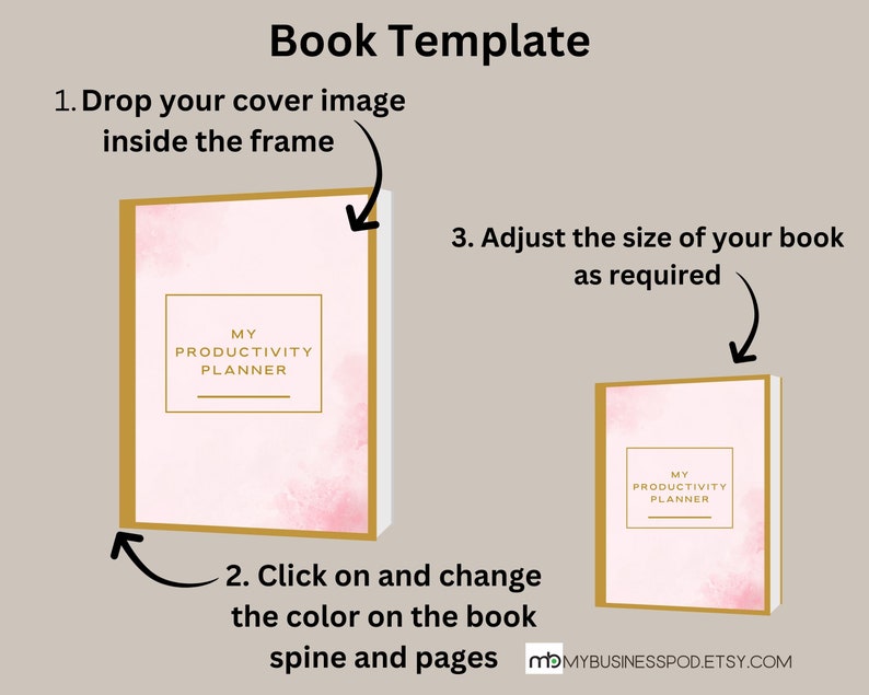 Book Template, Open Book Template, Canva Book and Open Book Template ...