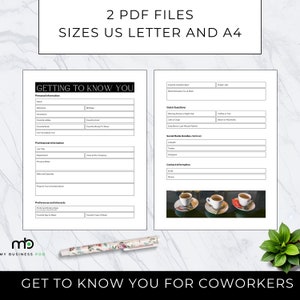 Get to Know You for Coworkers, Team Building, Ice Breaker Questions ...